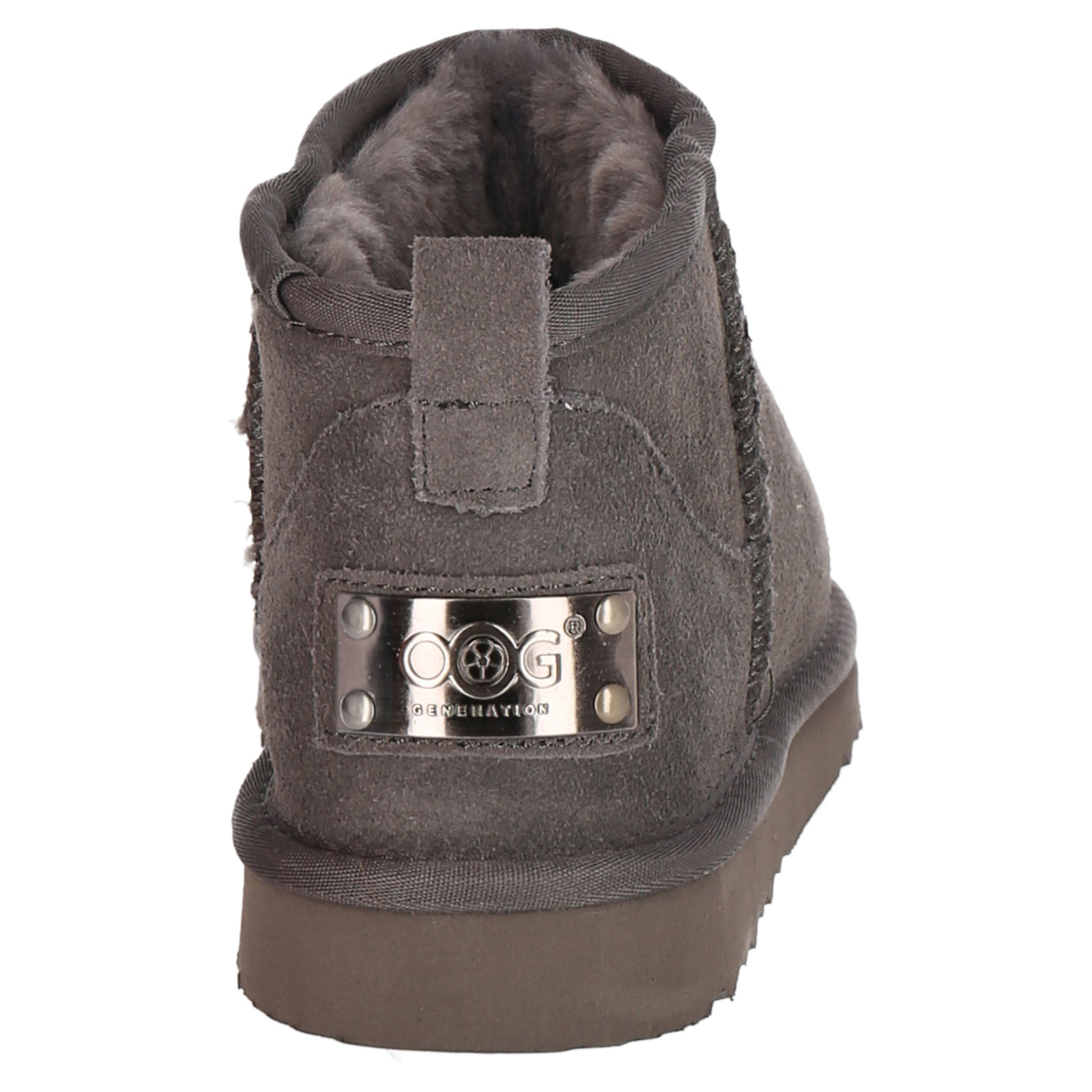 OB5889 Grey OOG Ultra Mini Damen Leder Boots – OOG Fashion Lifestyle